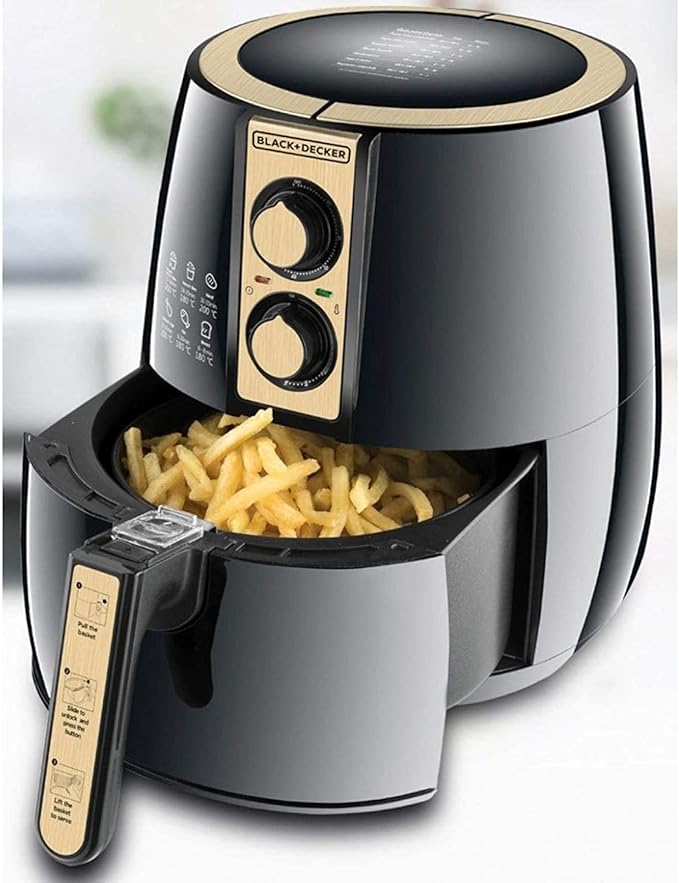 خرید و قیمت سرخ کن بدون روغن BLACK+DECKER مدل AF300-B5 ا BLACK+DECKER Air Fryer 1500W 4L ...